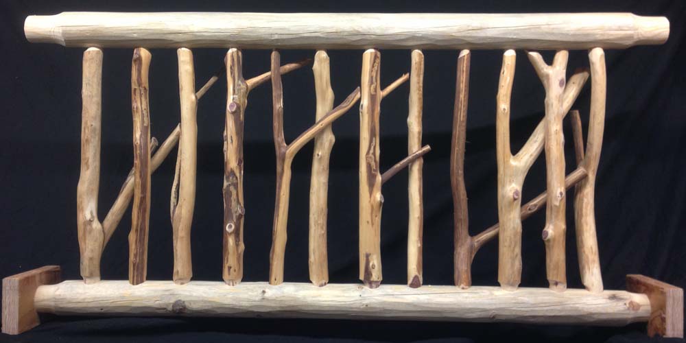 Custom Wood Stairs Gallery, Log Stairs