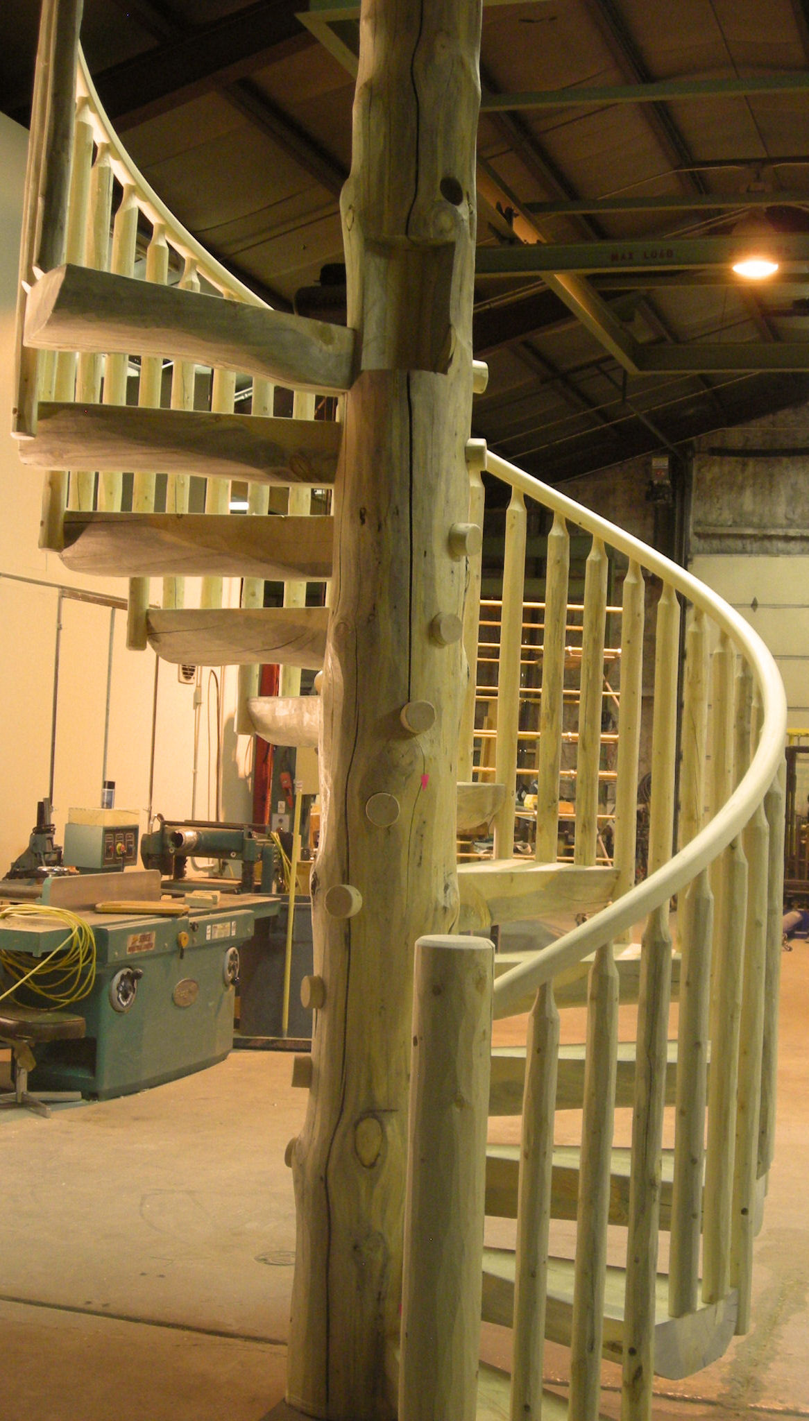 Custom Wood Stairs Gallery, Log Stairs
